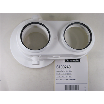 S100240 Adapter rga/ltv 2x dia. 80mm. Remeha - CVDeals BV
